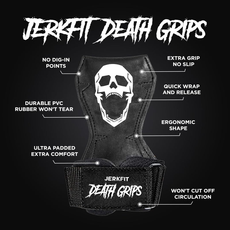 Death Grips Padded Lifting Straps - JerkFit